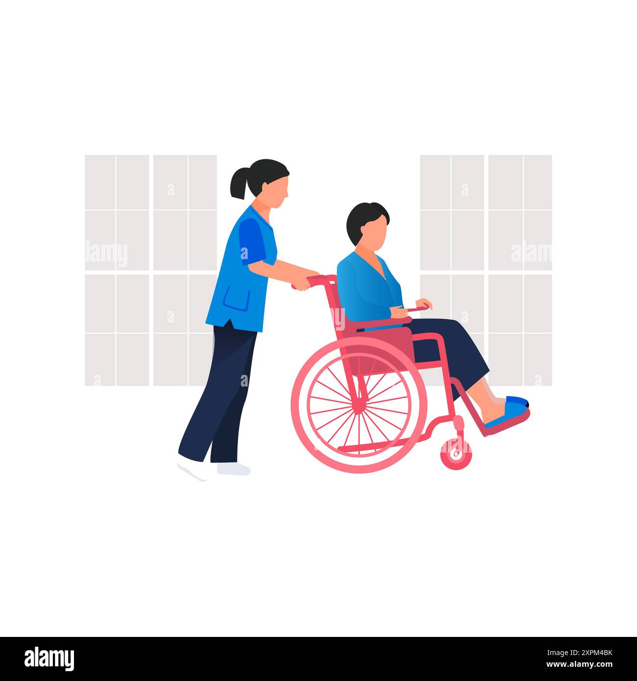 Woman in wheelchair doctor Cut Out Stock Images & Pictures - Alamy