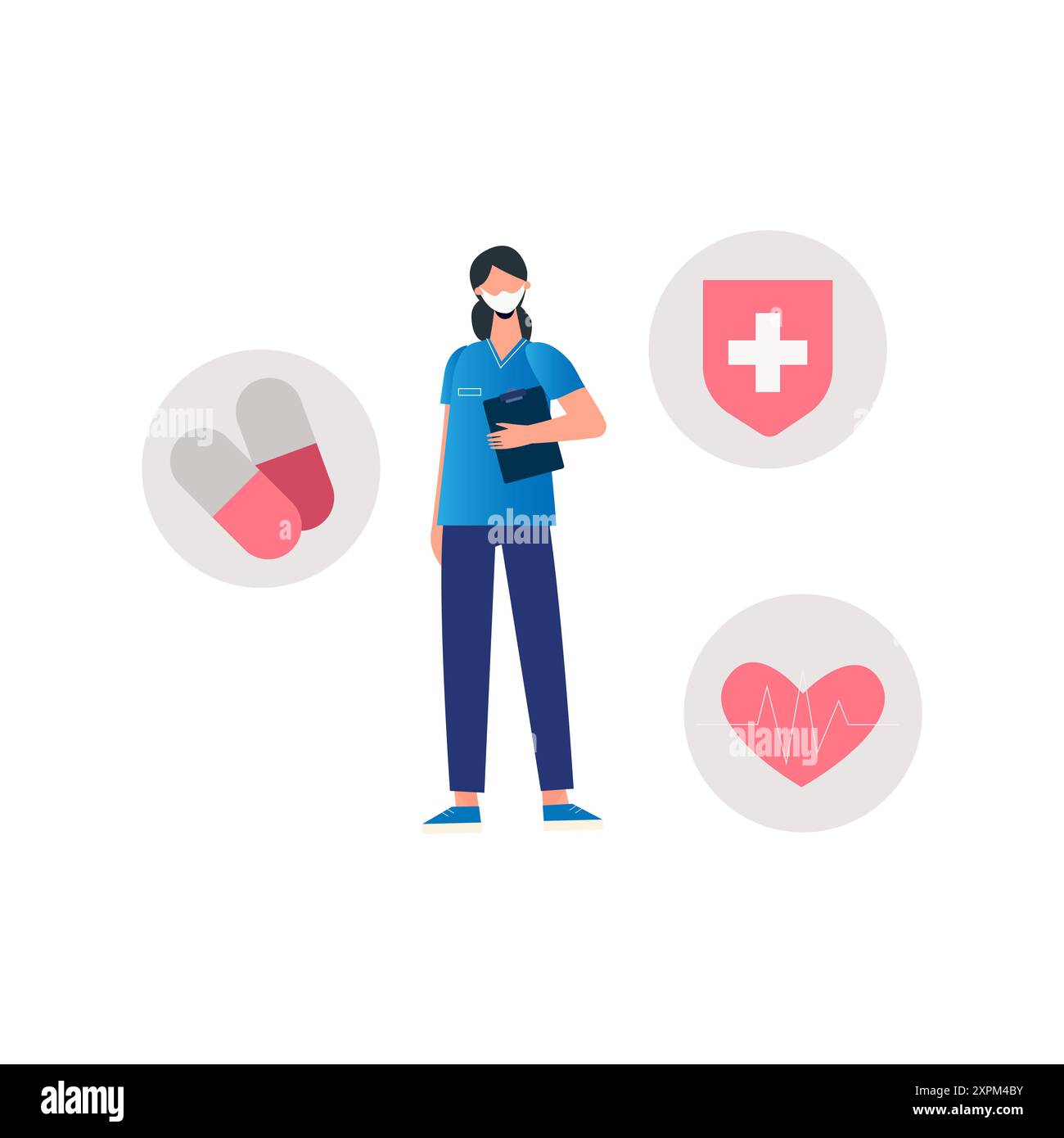 Care female icon simple Cut Out Stock Images & Pictures - Alamy