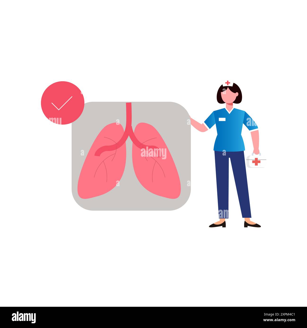 Breathing lungs concept Cut Out Stock Images & Pictures - Alamy