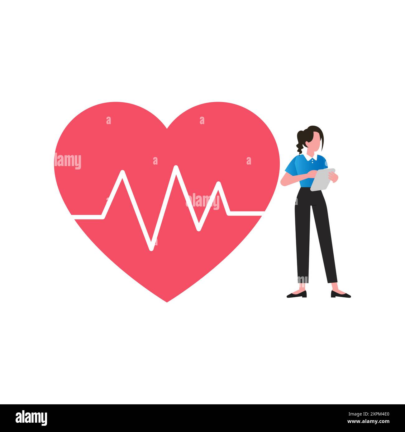 Heart monitor girl Cut Out Stock Images & Pictures - Alamy