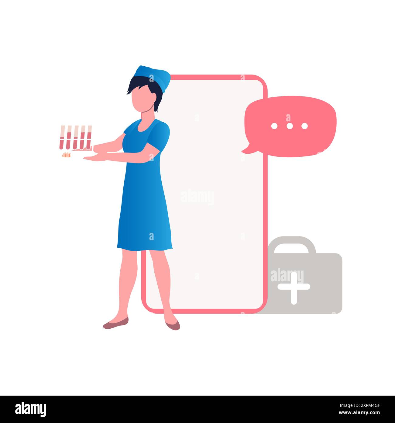 Cartoon science test tube Cut Out Stock Images & Pictures - Alamy