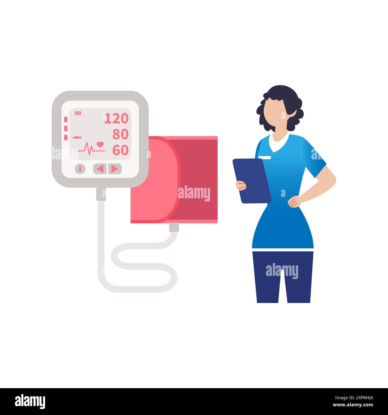 Patient monitoring nurse Cut Out Stock Images & Pictures - Alamy