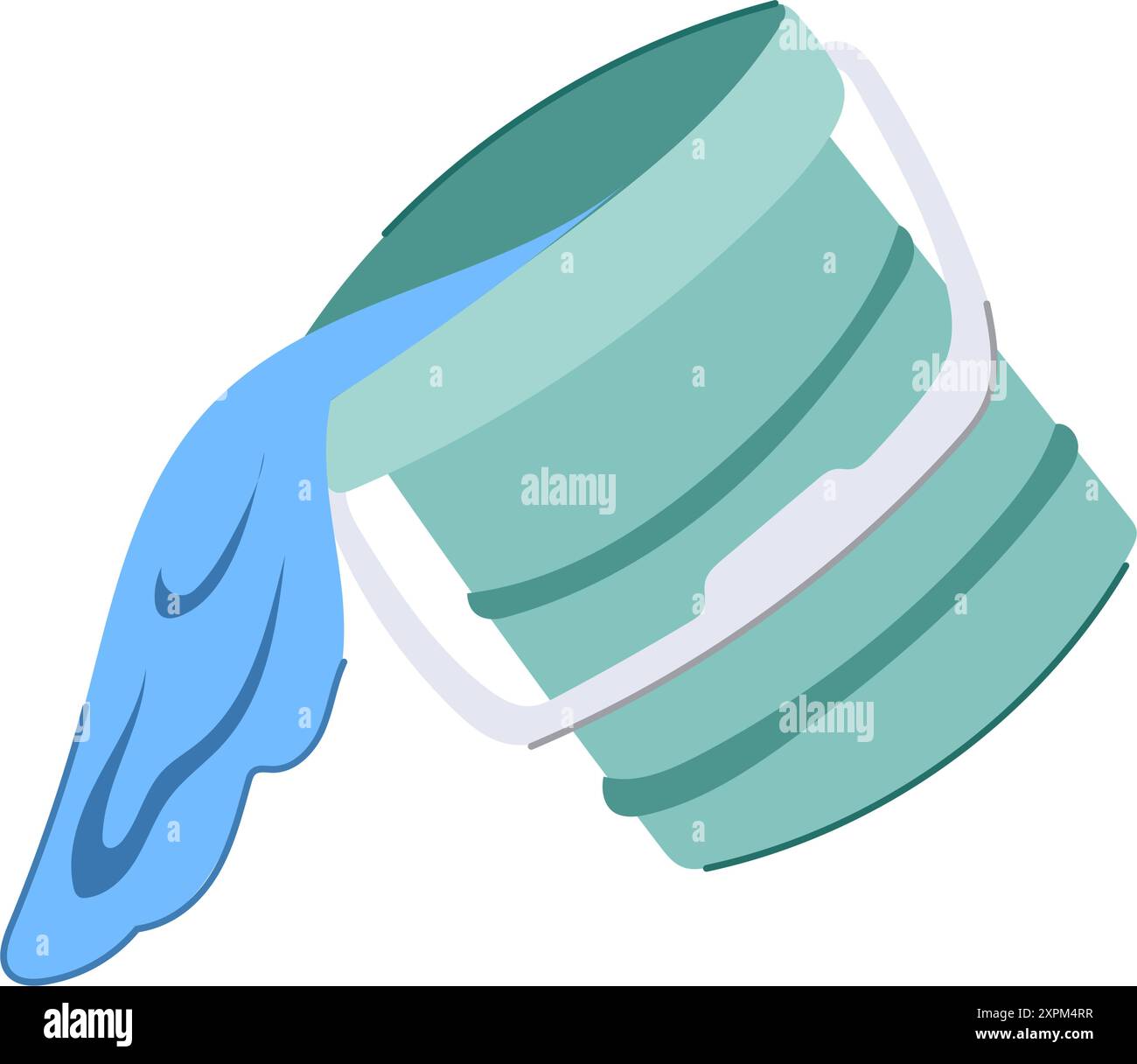 blue bucket water cartoon vector illustration Stock Vector Image & Art ...