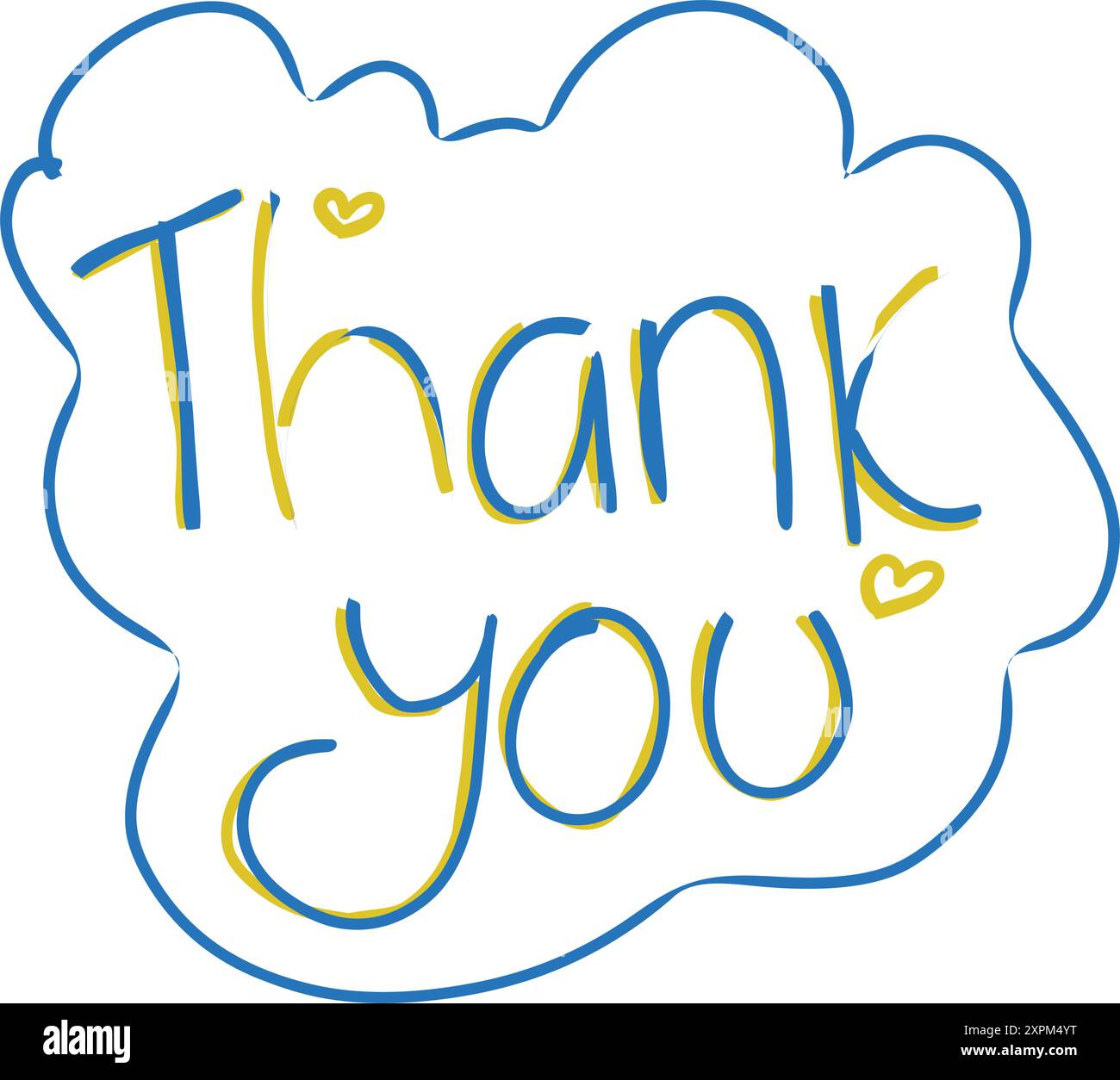 Thank you writing design. Suitable for greeting cards, invitations and ...