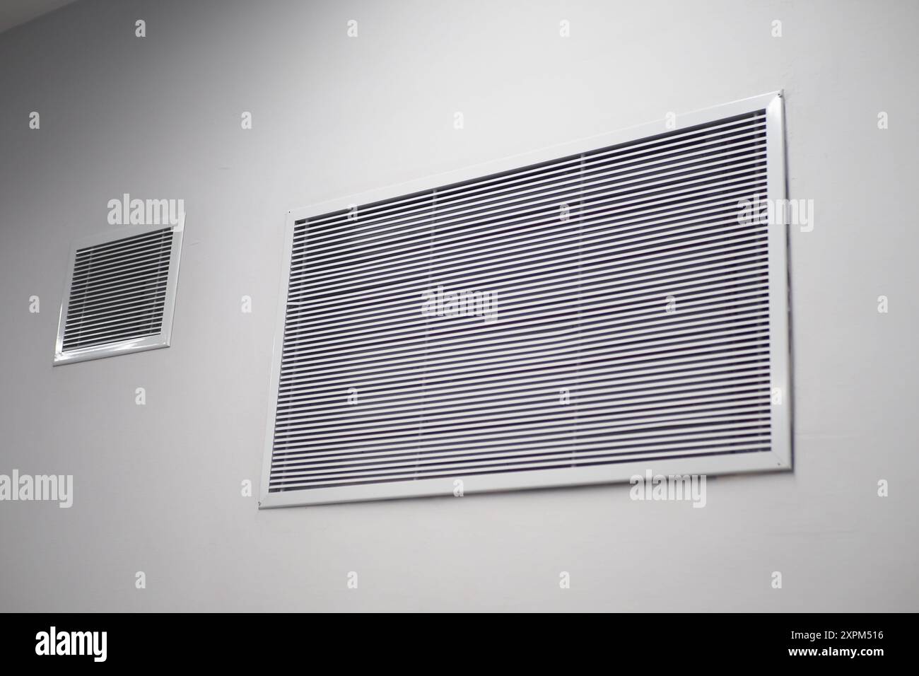 Air Vent Grilles Installed on Wall in a Contemporary Modern Interior ...