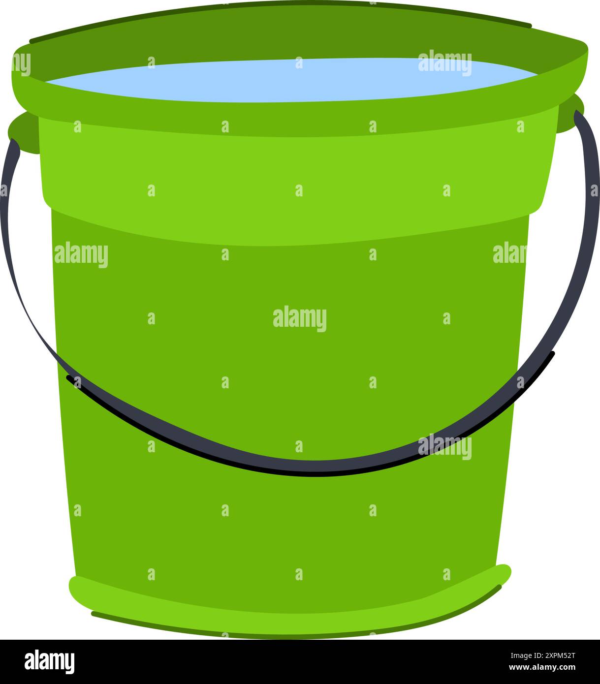 full bucket water cartoon vector illustration Stock Vector Image & Art ...