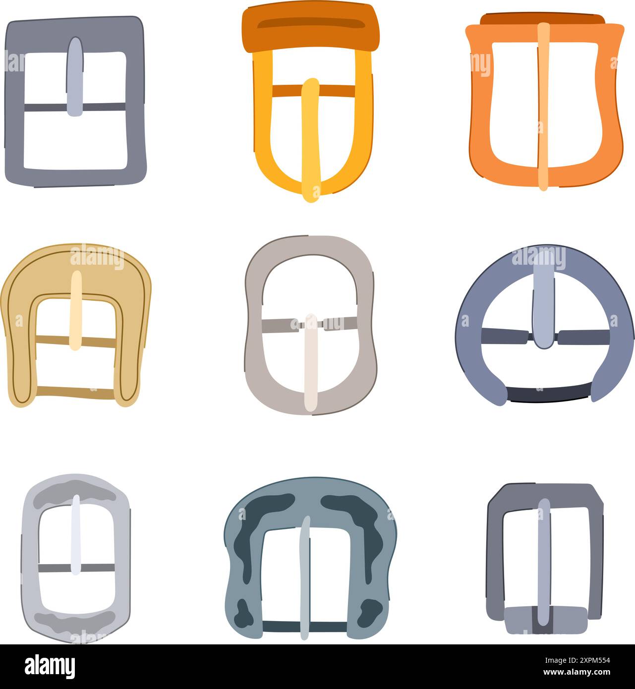 buckle belt set cartoon vector illustration Stock Vector Image & Art ...