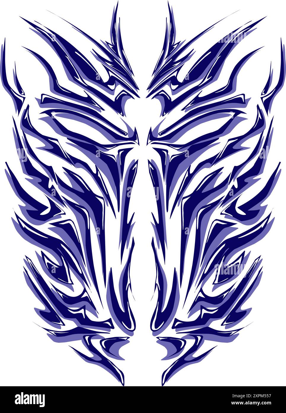 Purple Tribal Tattoo