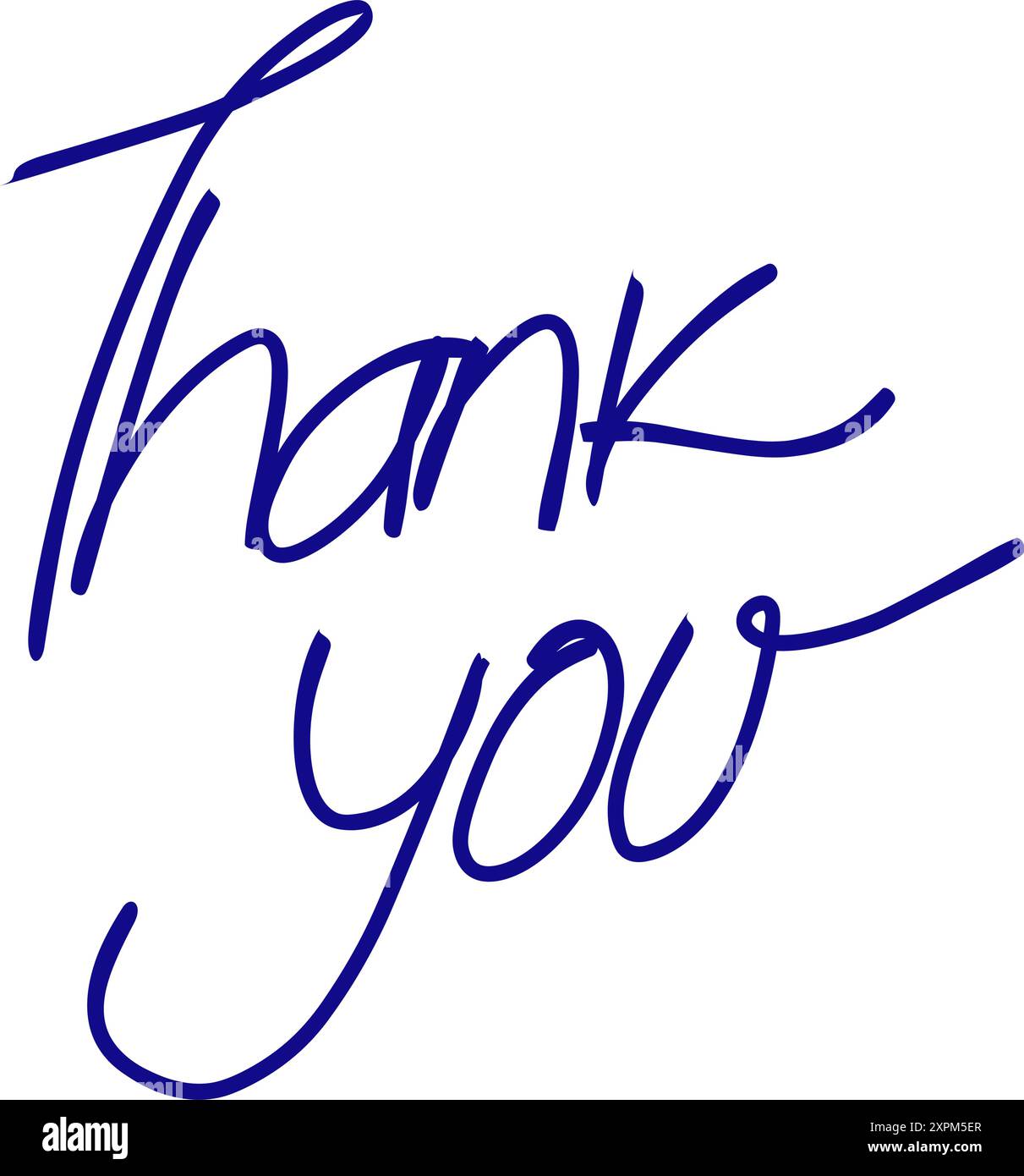 Thank you writing design. Suitable for greeting cards, invitations and ...