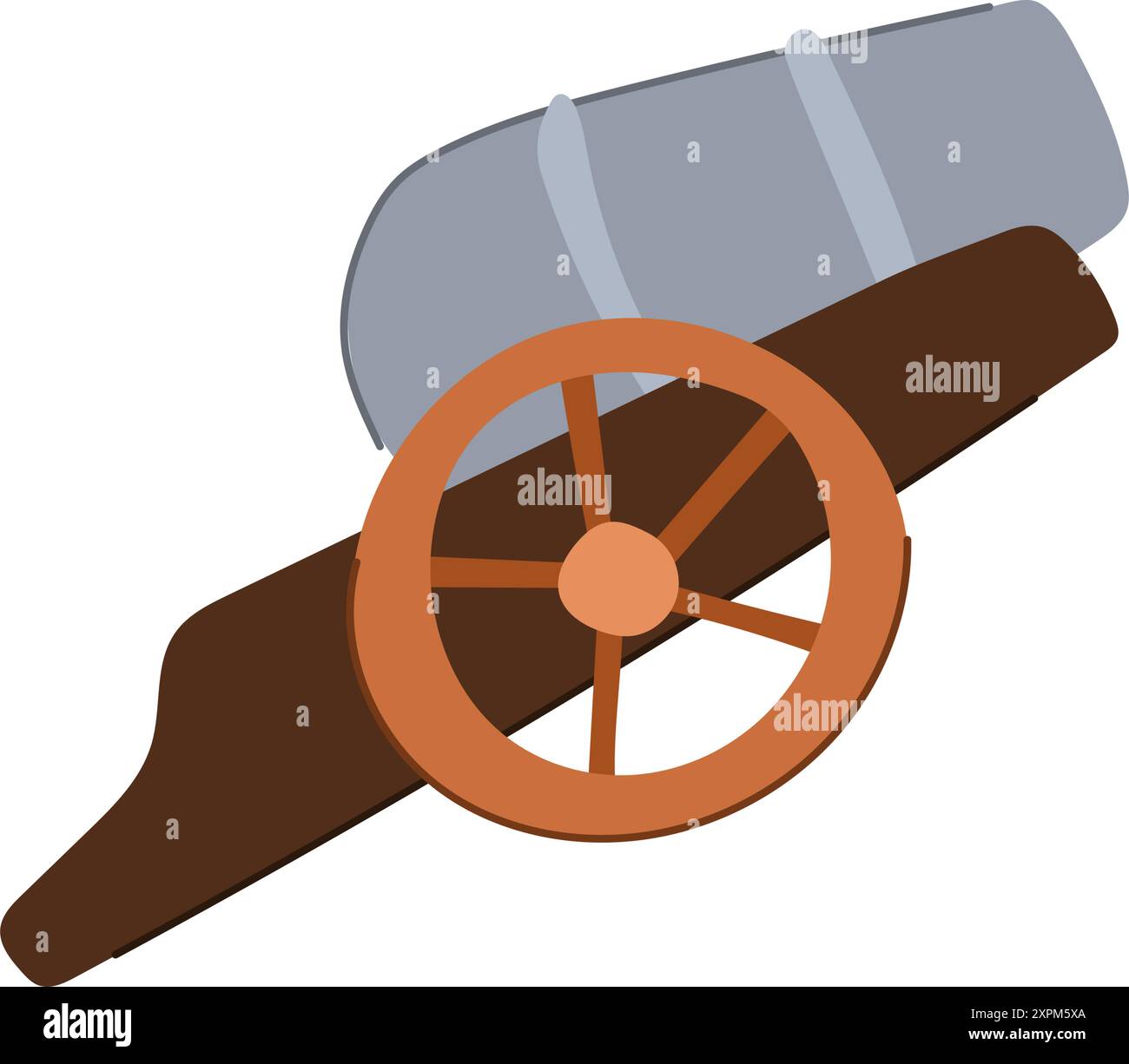 ramadan cannon gun cartoon vector illustration Stock Vector Image & Art ...