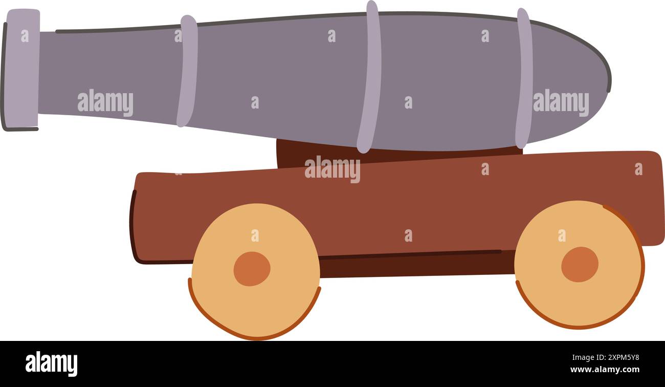 Medieval cannon drawing Stock Vector Images - Alamy