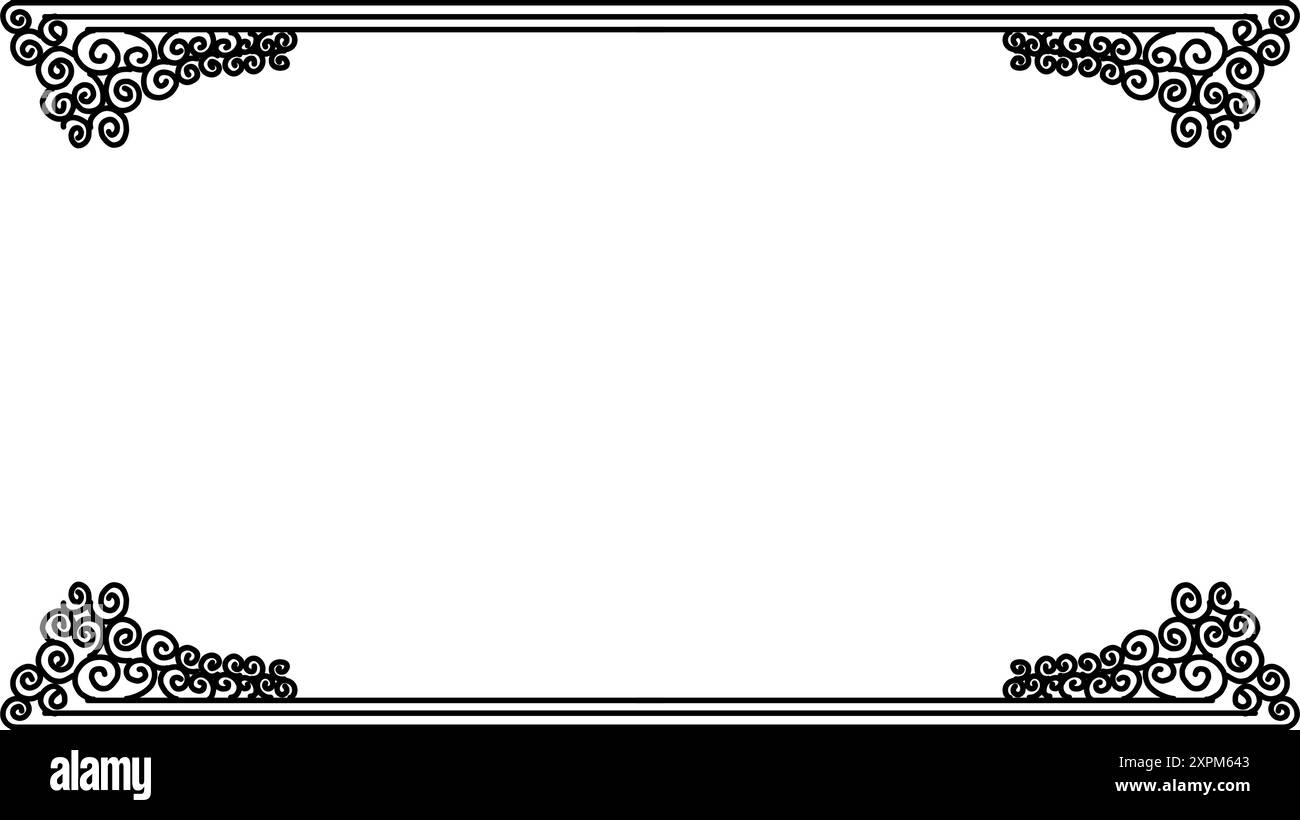 Vintage black frame design. Perfect for invitation cards, book covers ...
