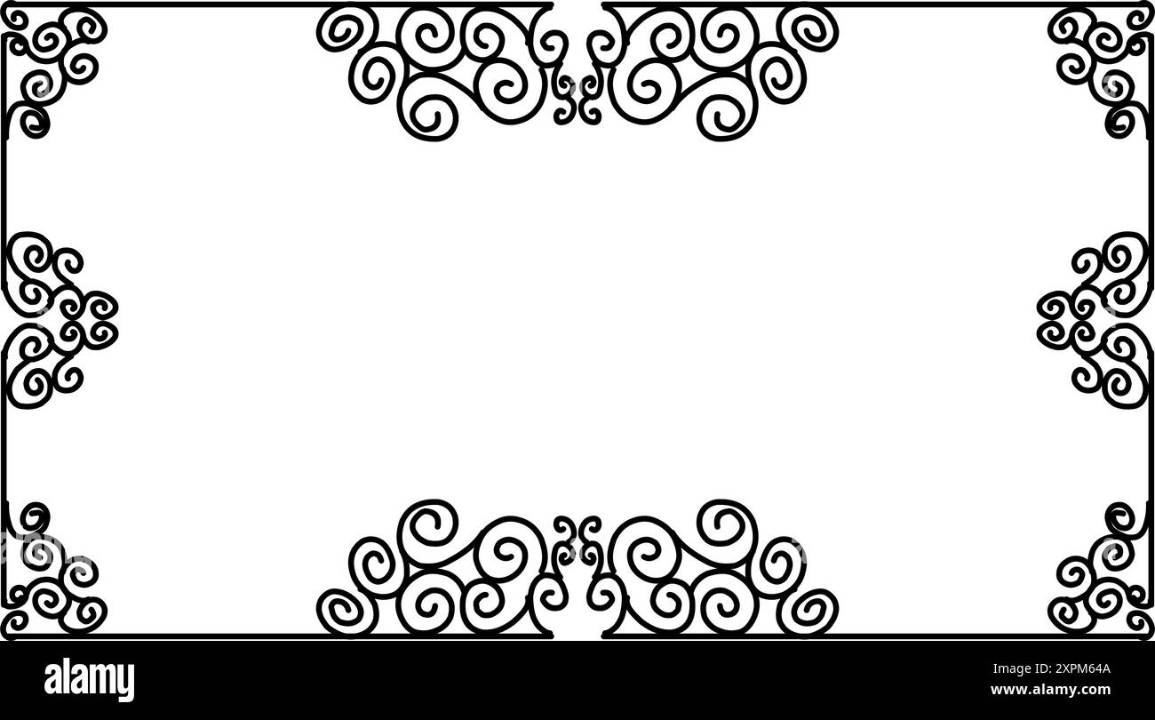 Vintage black frame design. Perfect for invitation cards, book covers ...