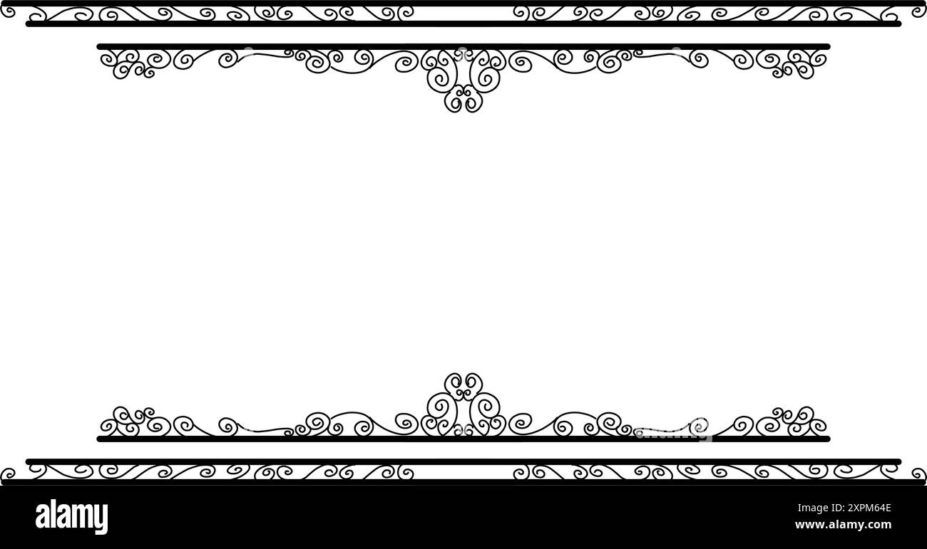Vintage black frame design. Perfect for invitation cards, book covers ...