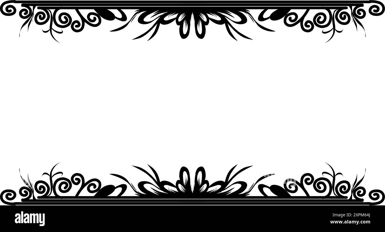 Vintage black frame design. Perfect for invitation cards, book covers ...