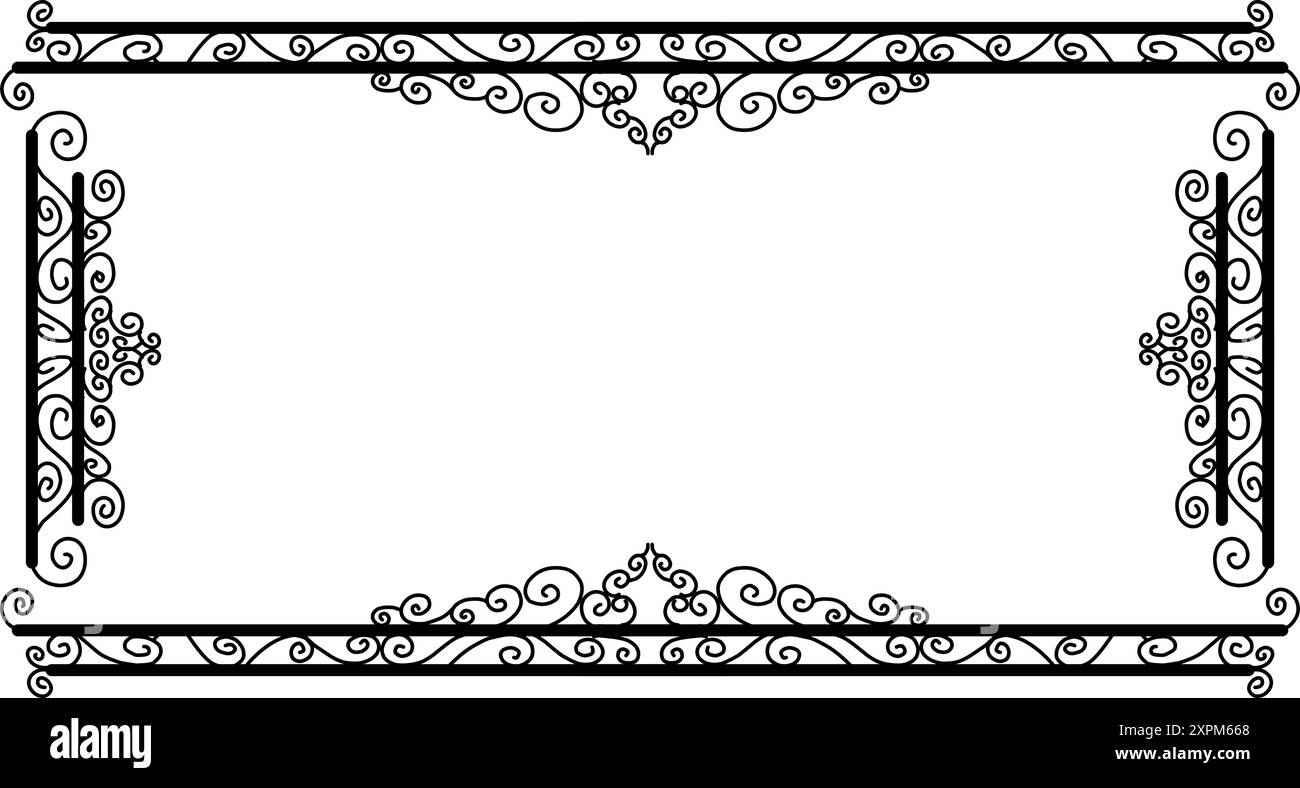 Vintage black frame design. Perfect for invitation cards, book covers ...