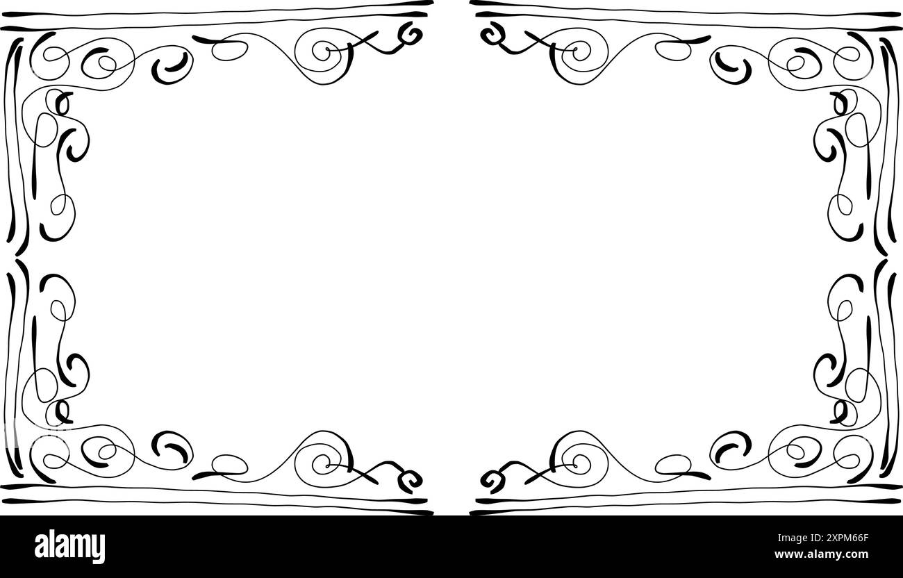 Vintage black frame design. Perfect for invitation cards, book covers ...
