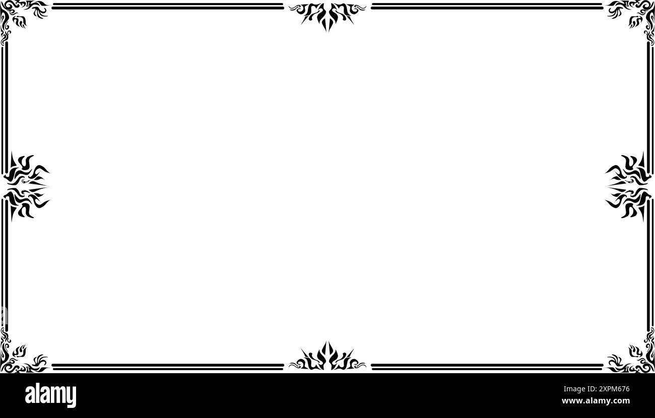 Vintage black frame design. Perfect for invitation cards, book covers ...