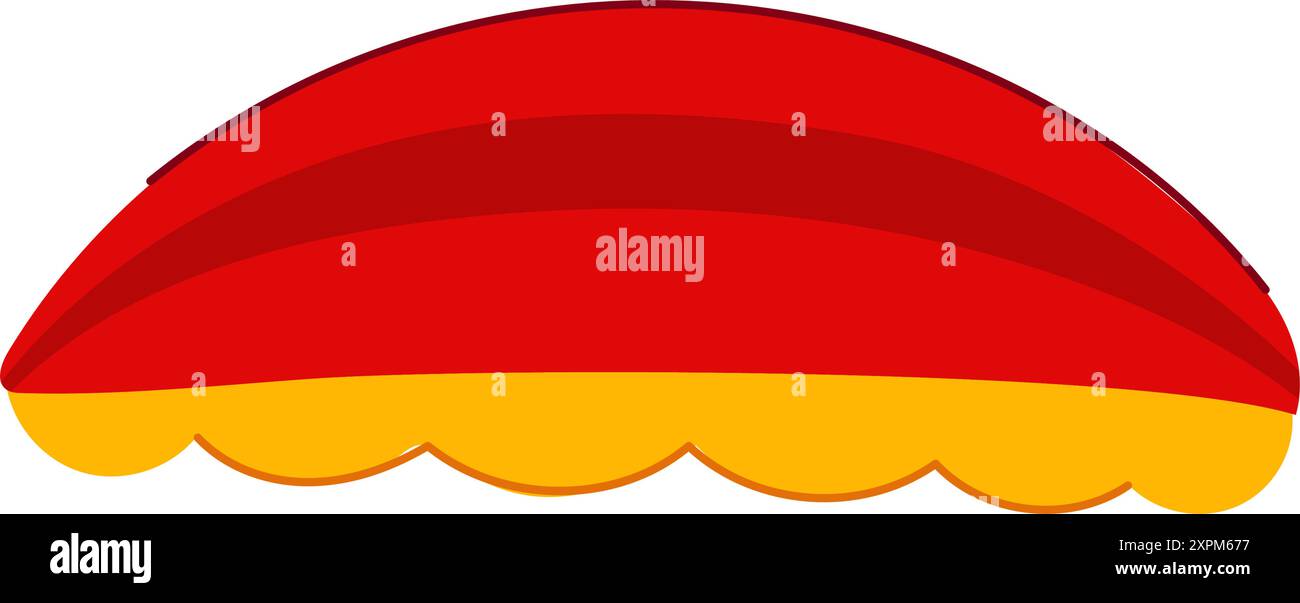 red canopy awning cartoon vector illustration Stock Vector Image & Art ...