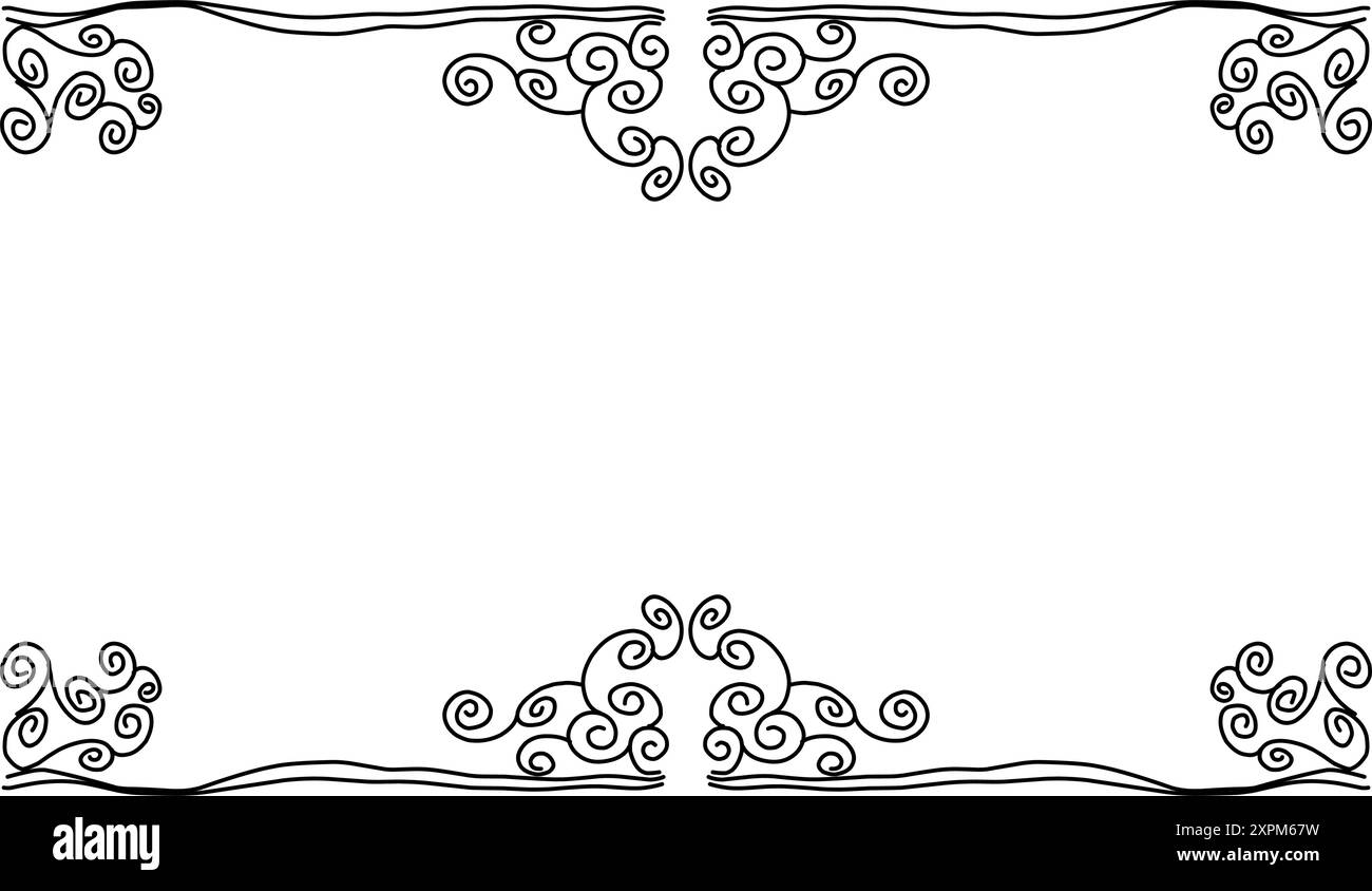 Vintage black frame design. Perfect for invitation cards, book covers ...