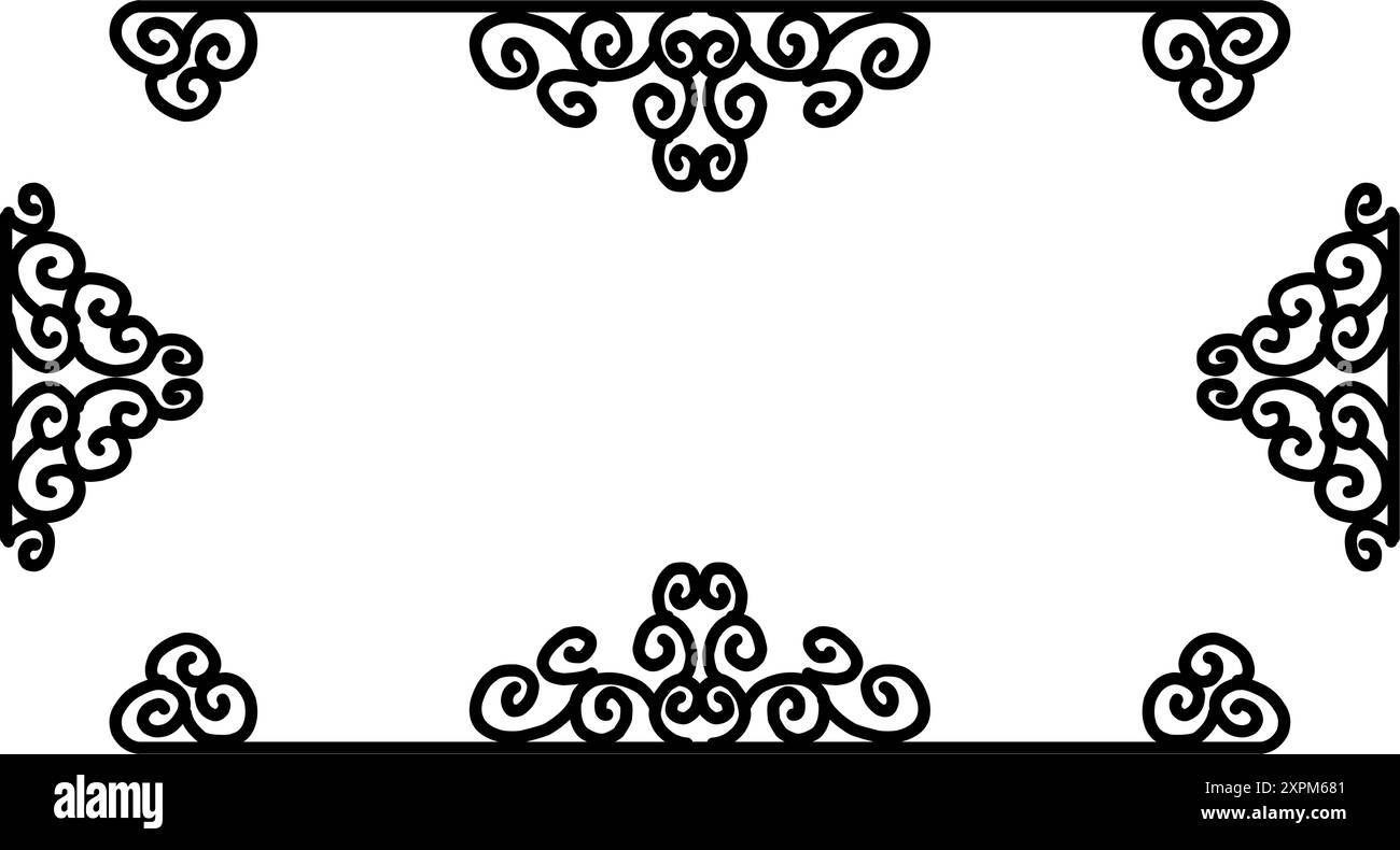 Vintage black frame design. Perfect for invitation cards, book covers ...