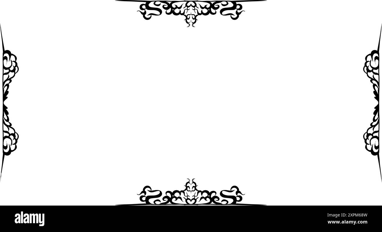 Vintage black frame design. Perfect for invitation cards, book covers ...