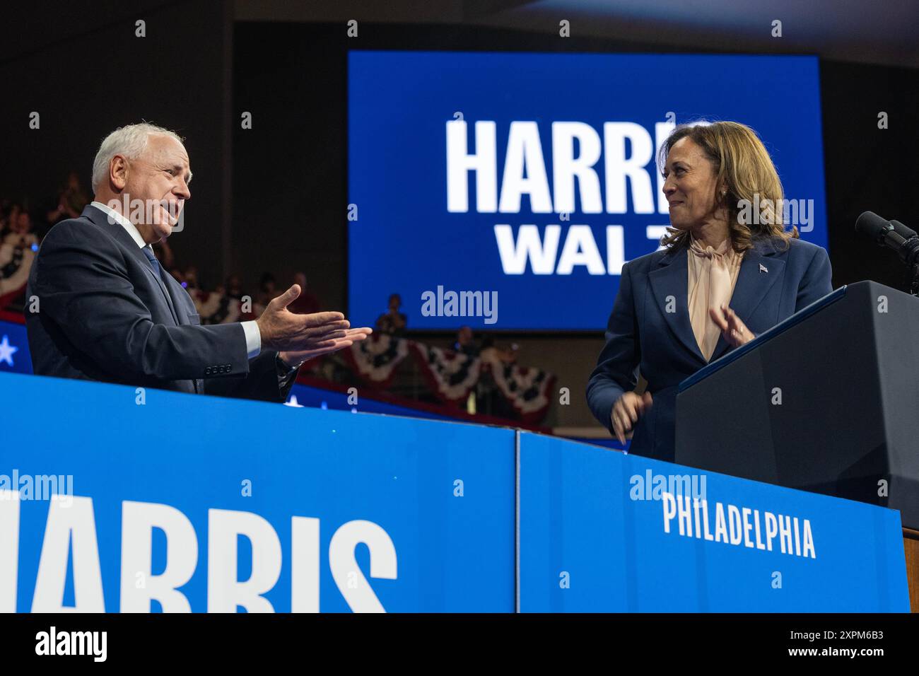 Vice President Kamala Harris speaks at the rally in Liacouras Center at ...