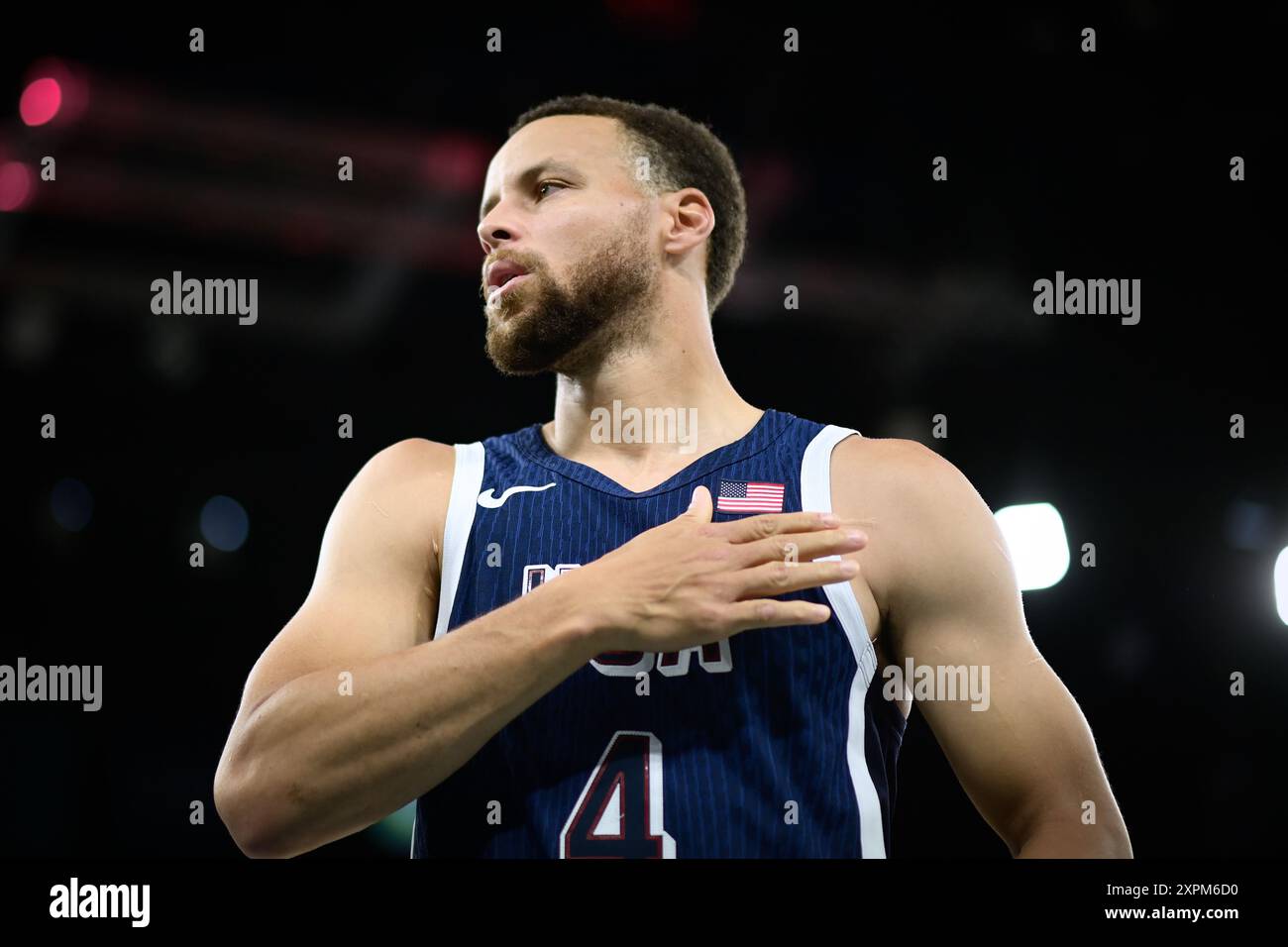 Paris, France. 06th Aug, 2024. Stephen Curry of USA, Basketball, Men's ...