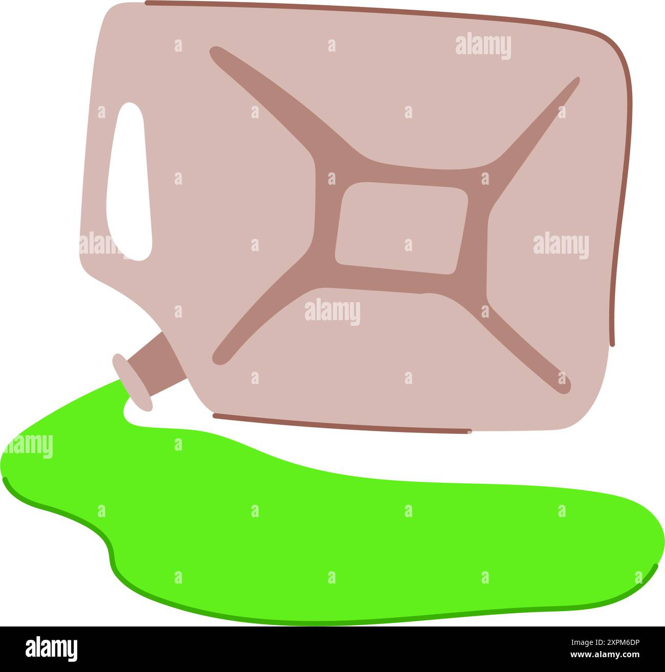 pollution chemical spill cartoon vector illustration Stock Vector Image ...