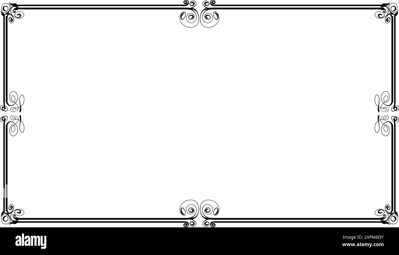 Vintage black frame design. Perfect for invitation cards, book covers ...