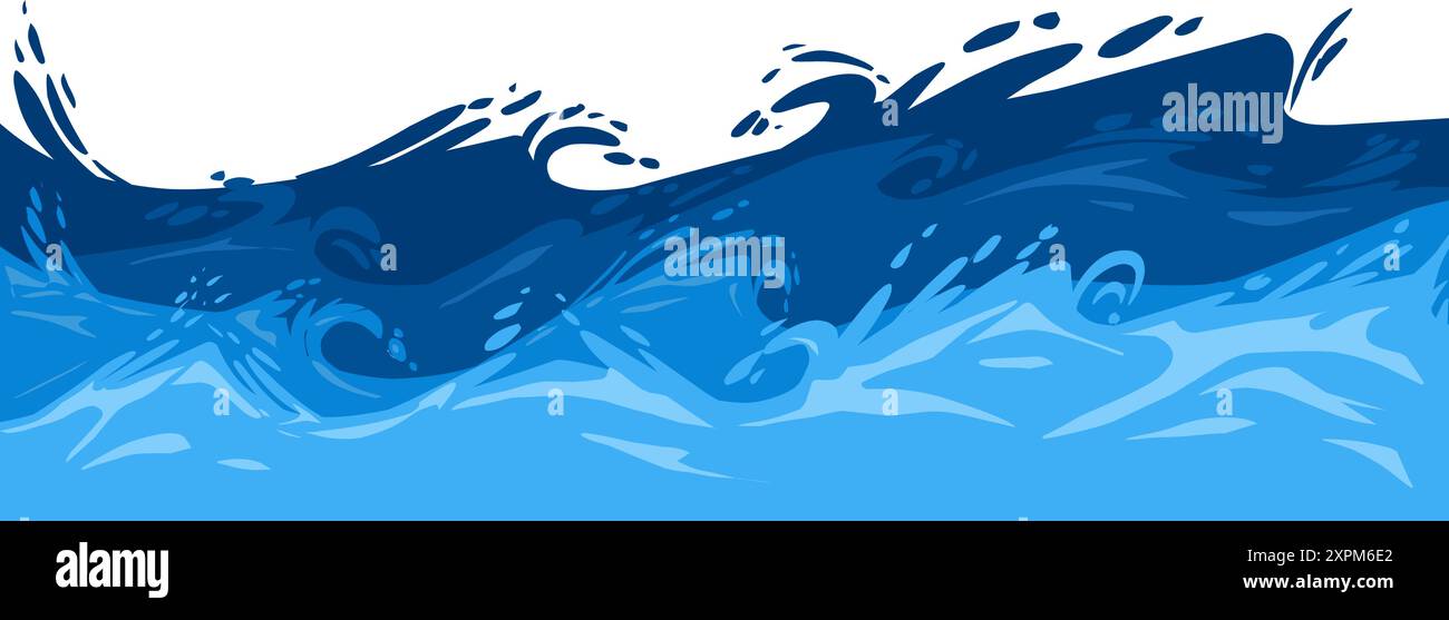 Illustration of blue sea water background. Perfect for wallpaper ...