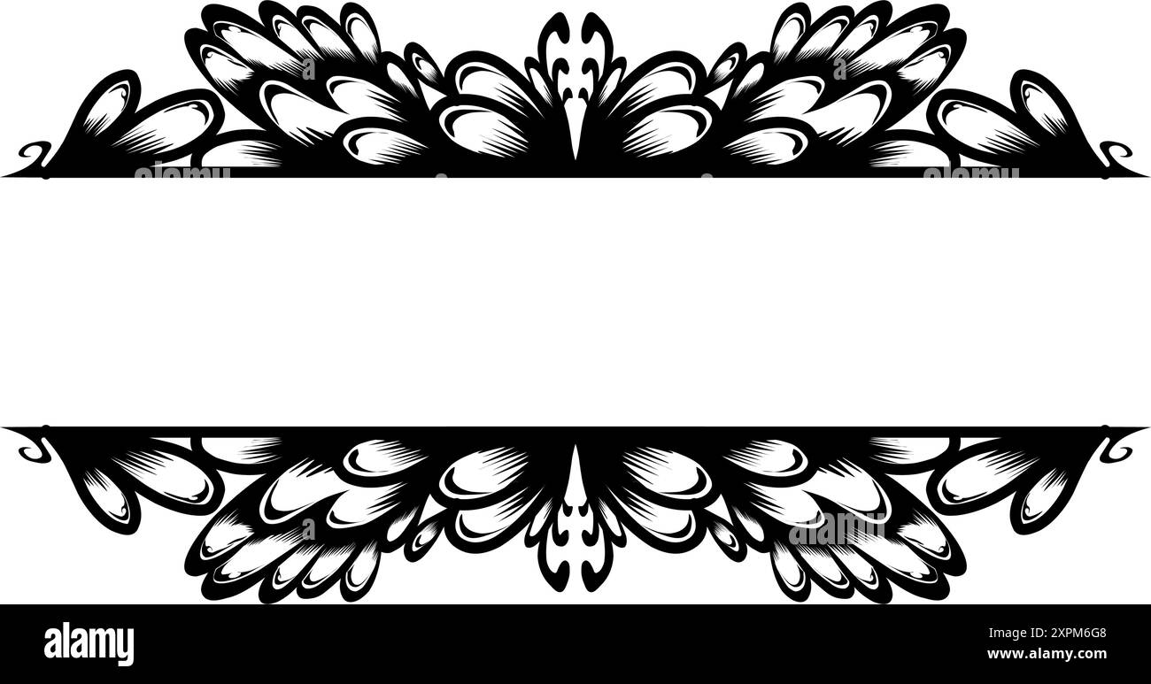 Vintage black frame design. Perfect for invitation cards, book covers ...