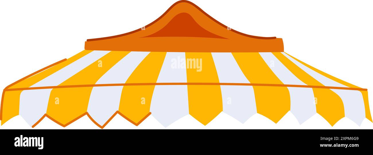 outdoor canopy awning cartoon vector illustration Stock Vector Image ...