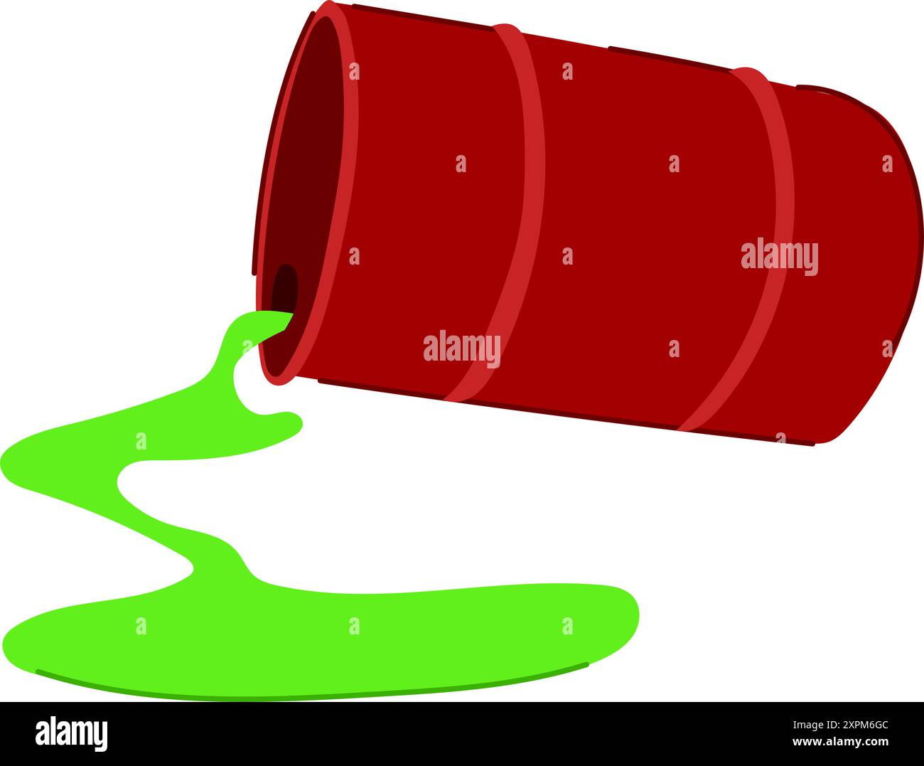 beach chemical spill cartoon vector illustration Stock Vector Image ...
