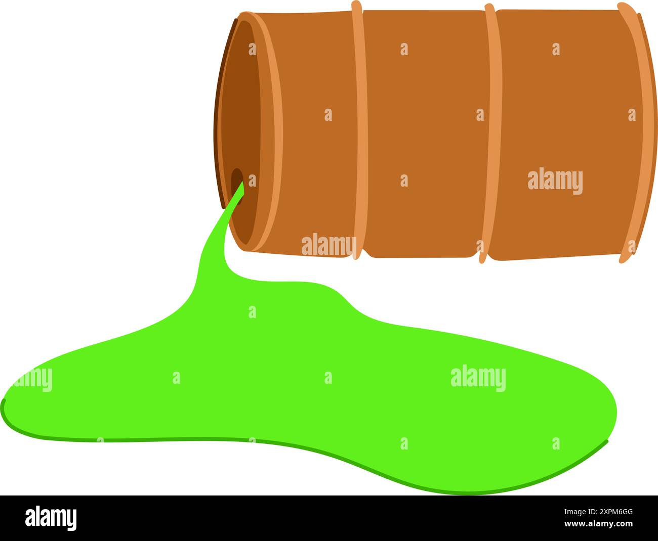 oil chemical spill cartoon vector illustration Stock Vector Image & Art ...