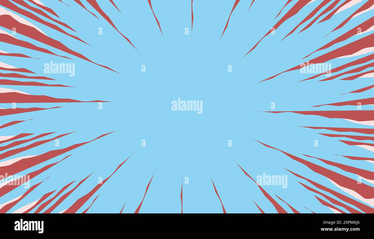 Comic background in blue and red. Perfect for comic, presentation ...