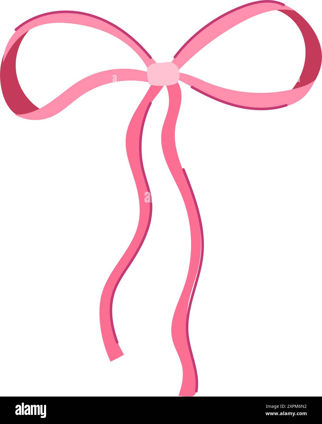 ribbon coquette cartoon vector illustration Stock Vector Image & Art ...