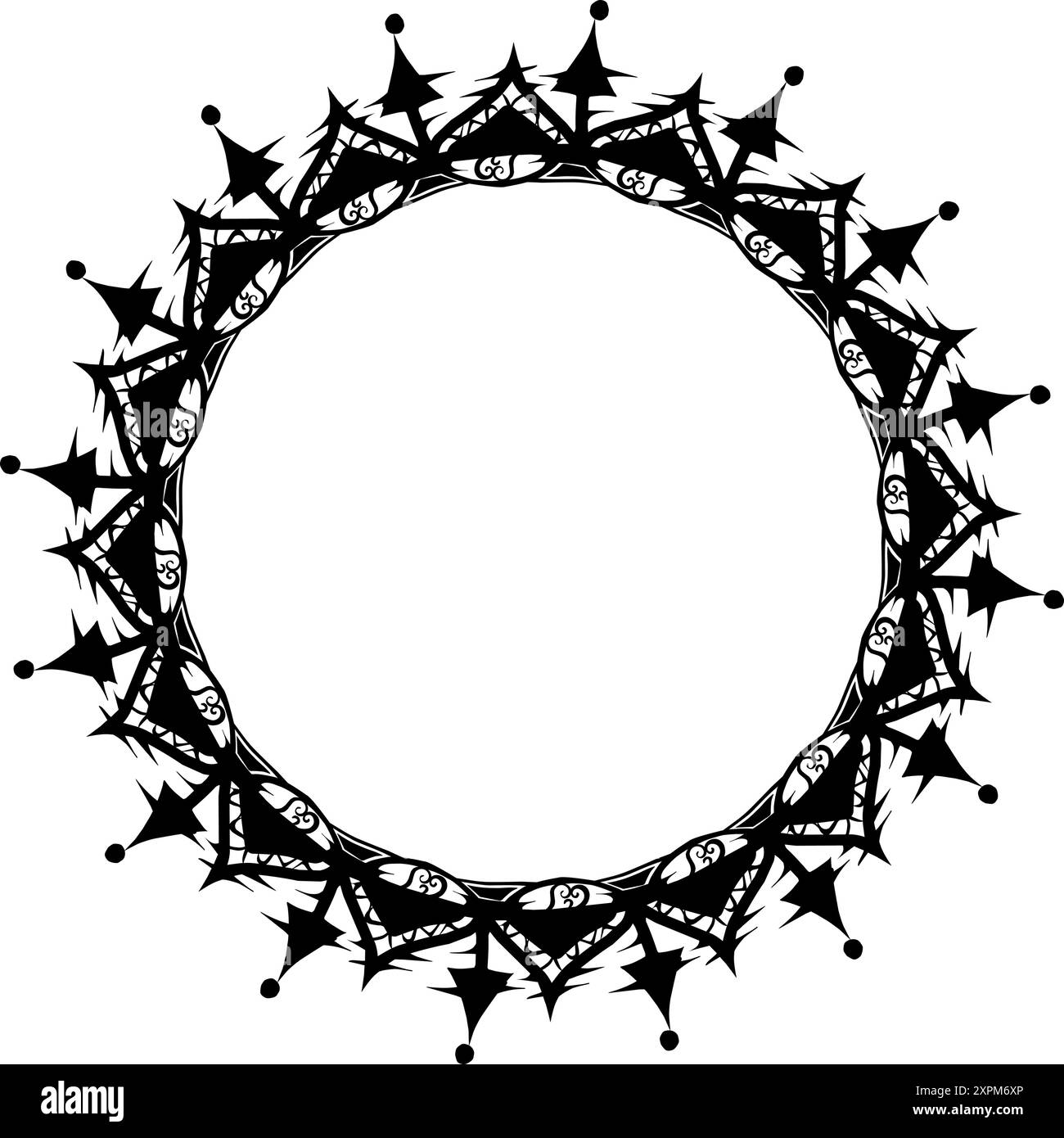 Classic vintage design with black circle frame. Perfect for photos ...