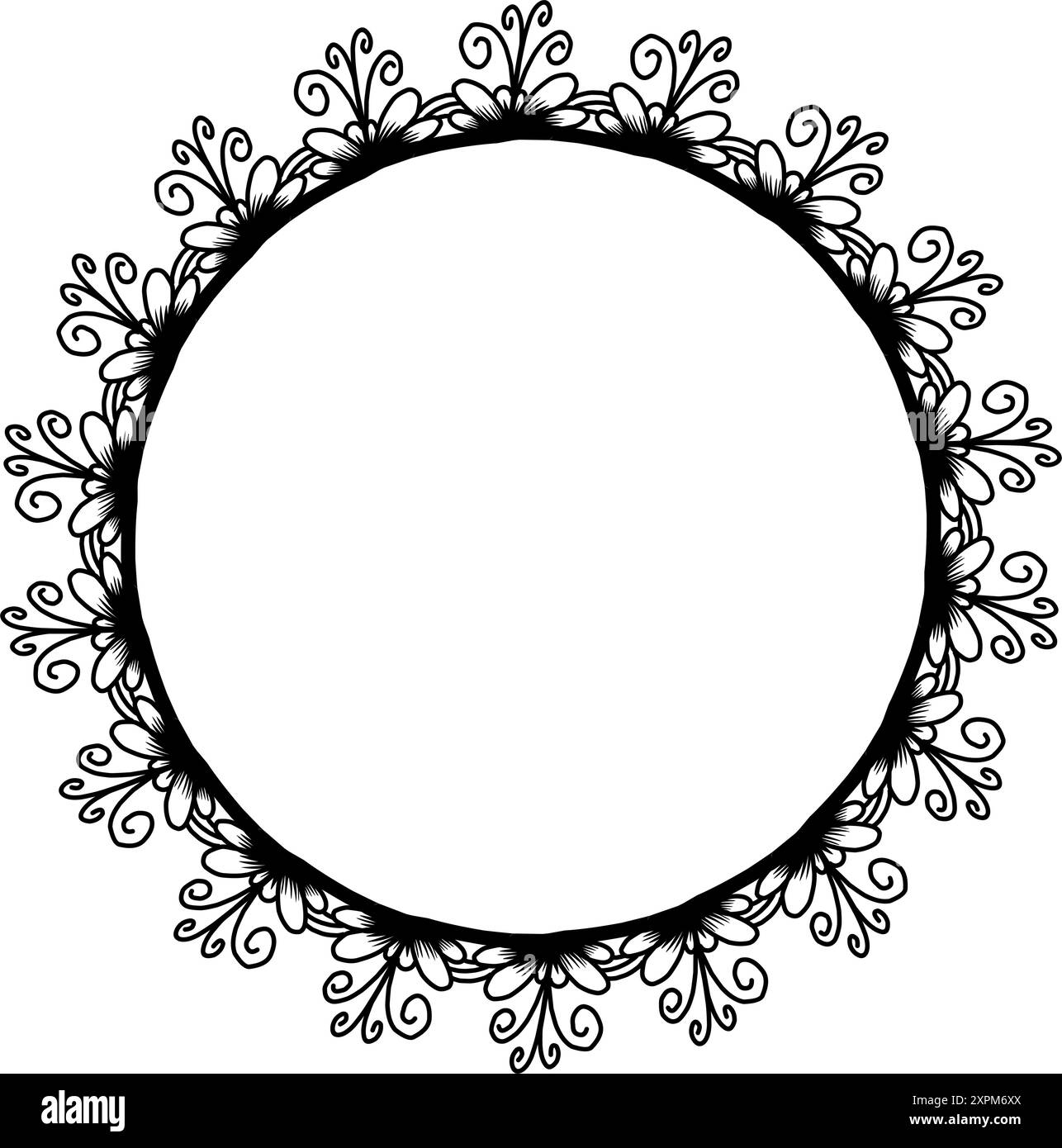 Classic vintage design with black circle frame. Perfect for photos ...