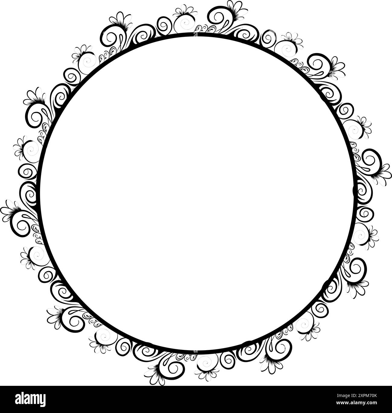 Classic vintage design with black circle frame. Perfect for photos ...