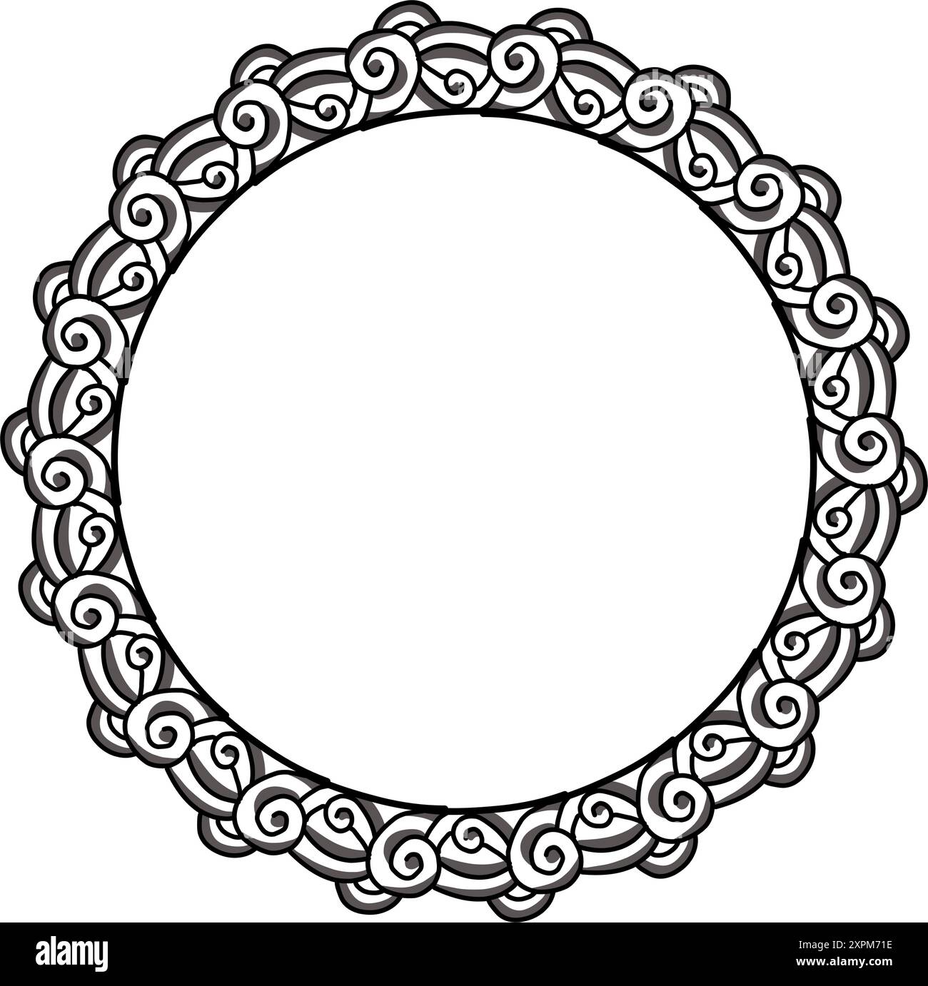 Classic vintage design with black circle frame. Perfect for photos ...