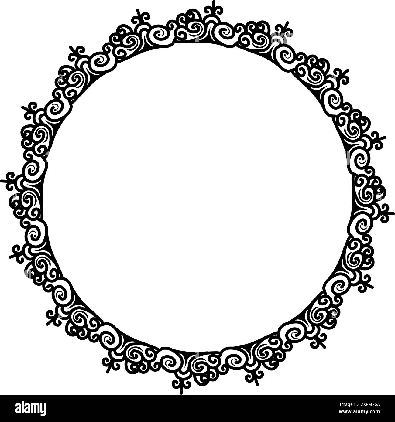 Classic vintage design with black circle frame. Perfect for photos ...