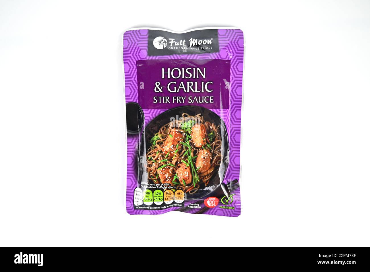 Full moon hoisin and garlic stir fry sauce sachet packet – Wales, UK ...