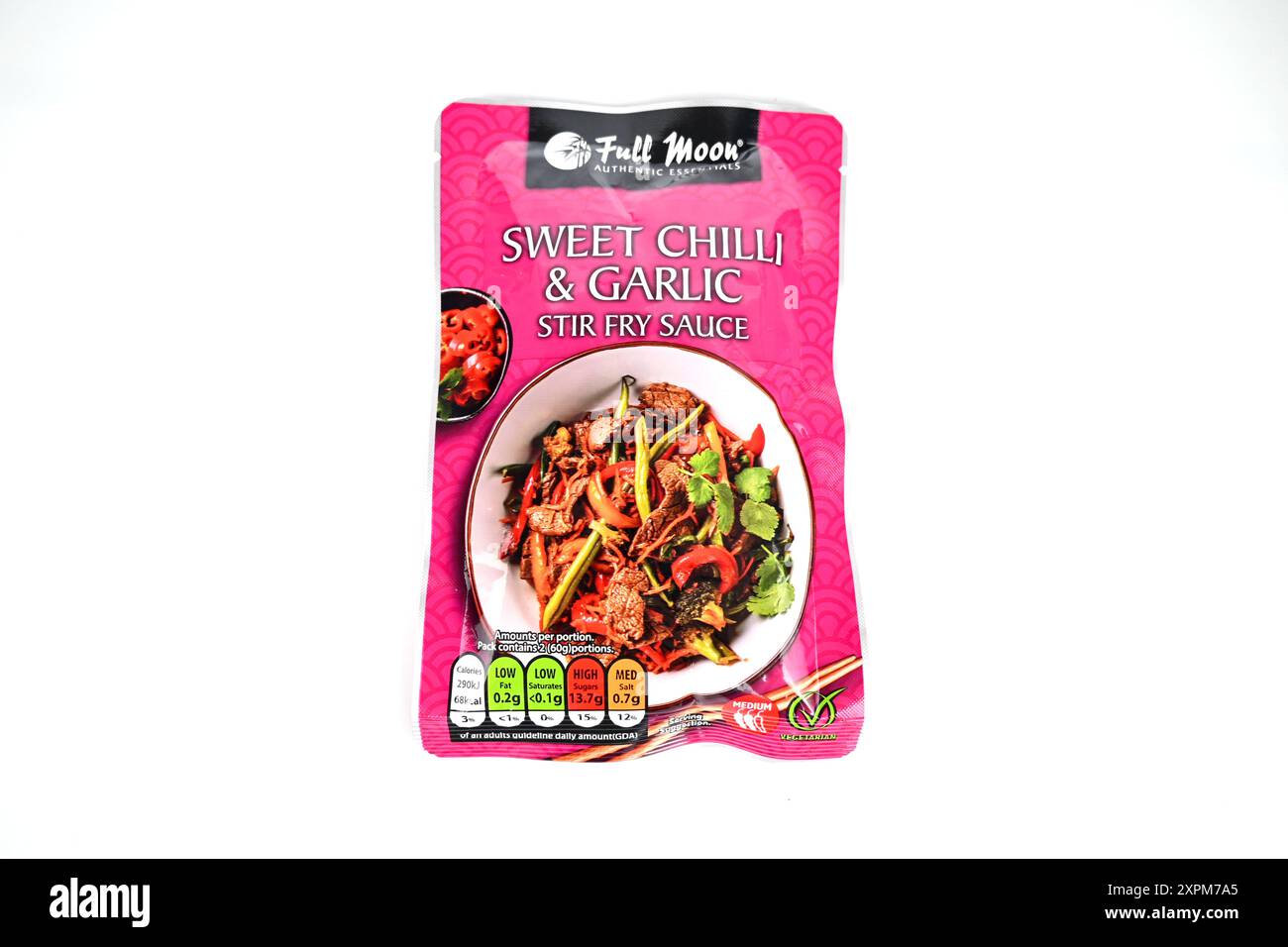 Full moon sweet chilli and garlic stir fry sauce sachet packet – Wales ...
