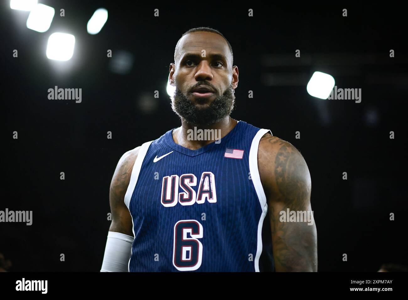 LeBron James of USA, Basketball, Men's Quarterfinal between Brazil and ...