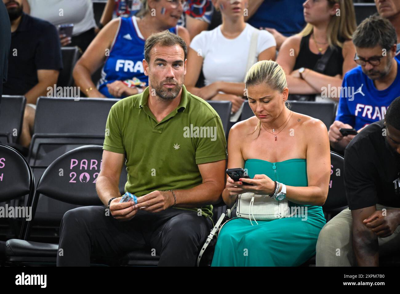 Bruno Cheyrou and Laure Boulleau, Basketball, Men's Quarterfinal ...
