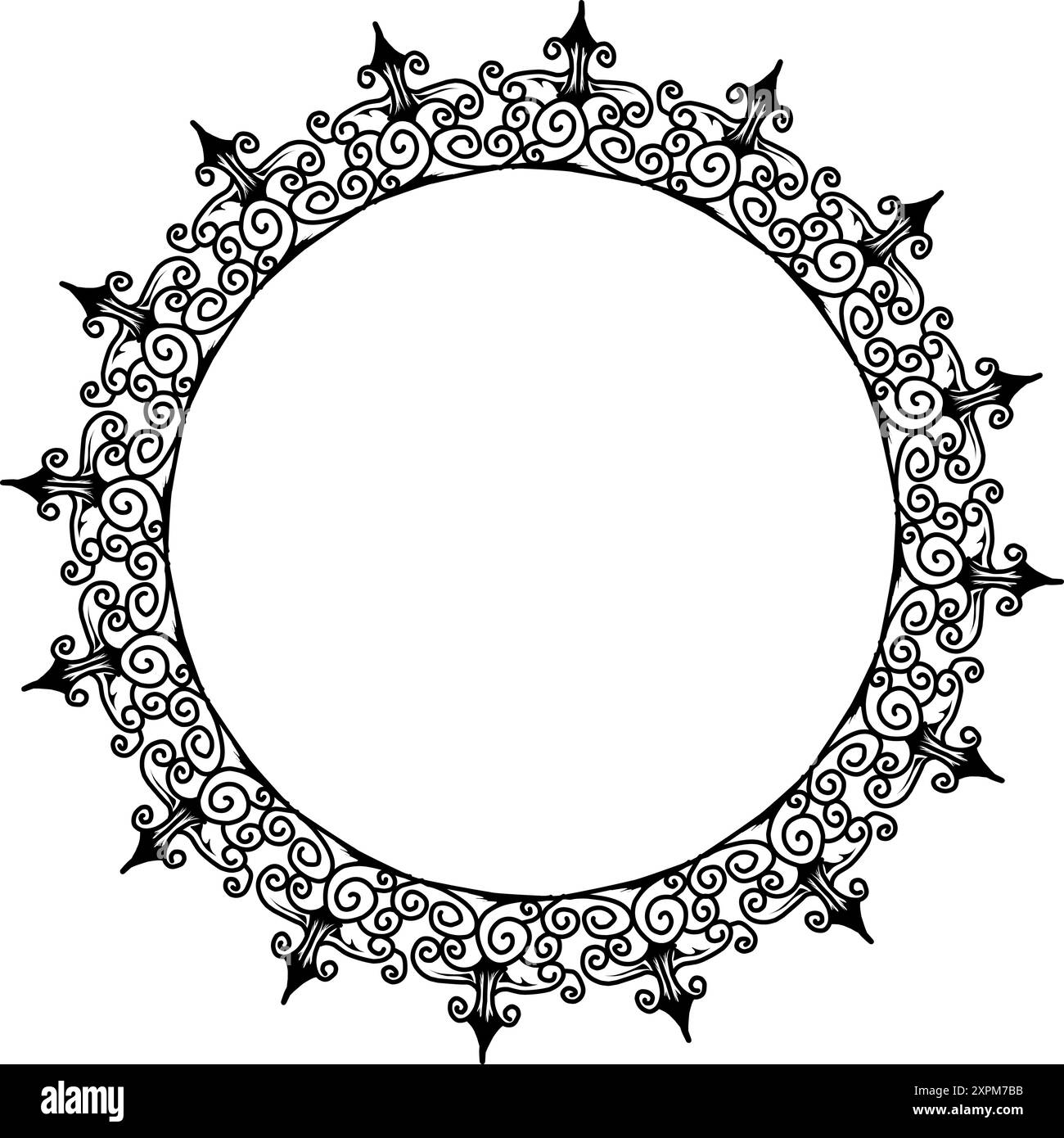 Classic vintage design with black circle frame. Perfect for photos ...