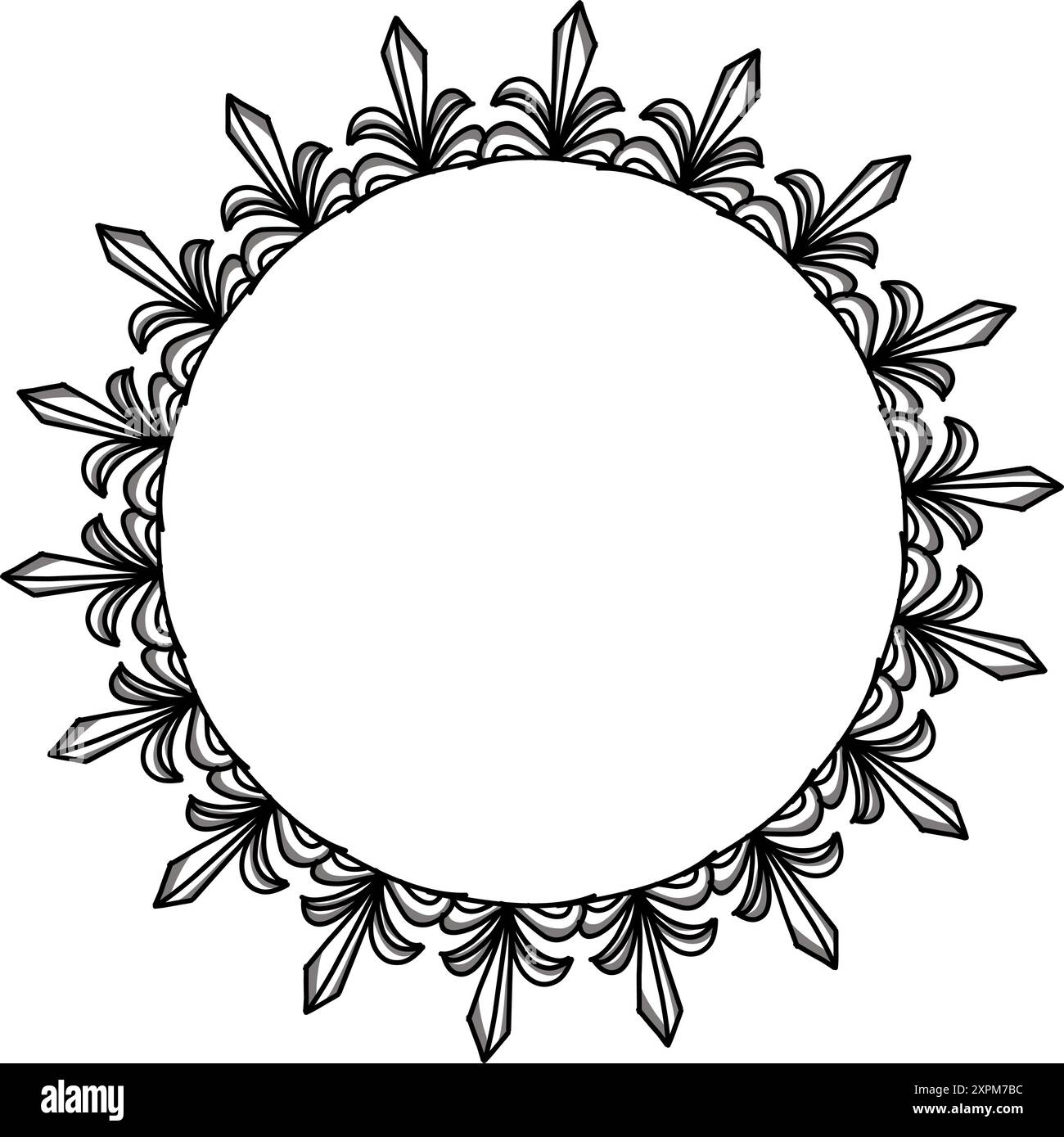 Classic vintage design with black circle frame. Perfect for photos ...