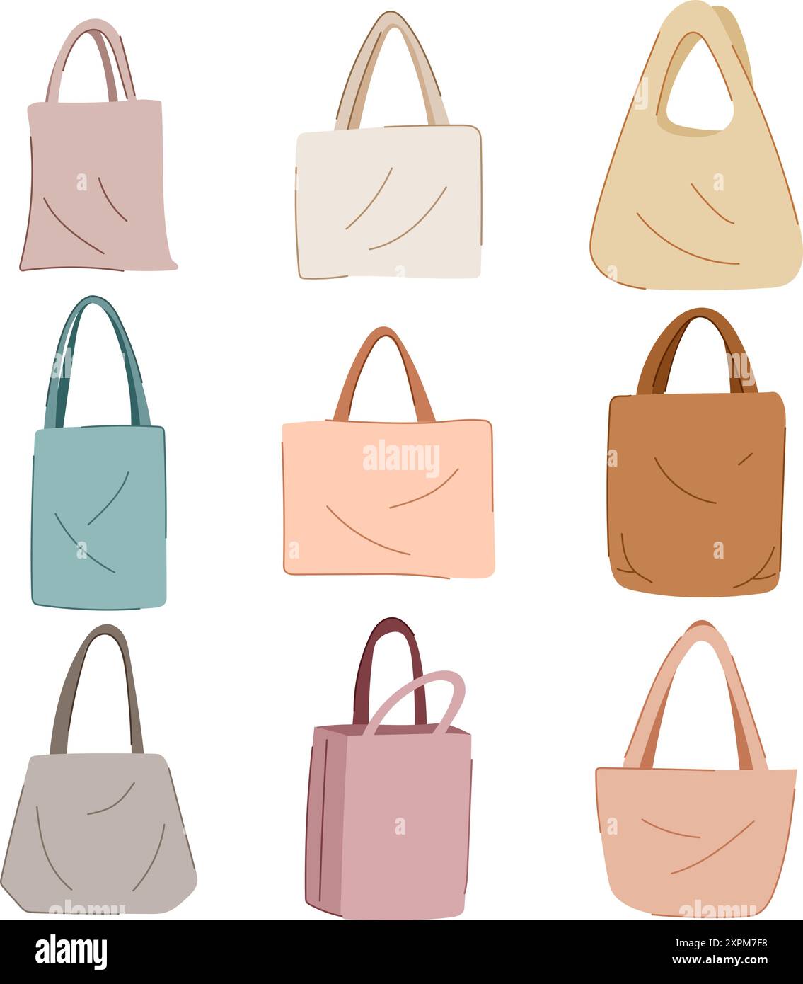 ecobag set cartoon vector illustration Stock Vector Image & Art - Alamy