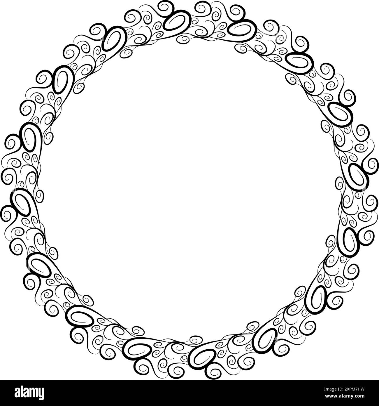 Classic vintage design with black circle frame. Perfect for photos ...